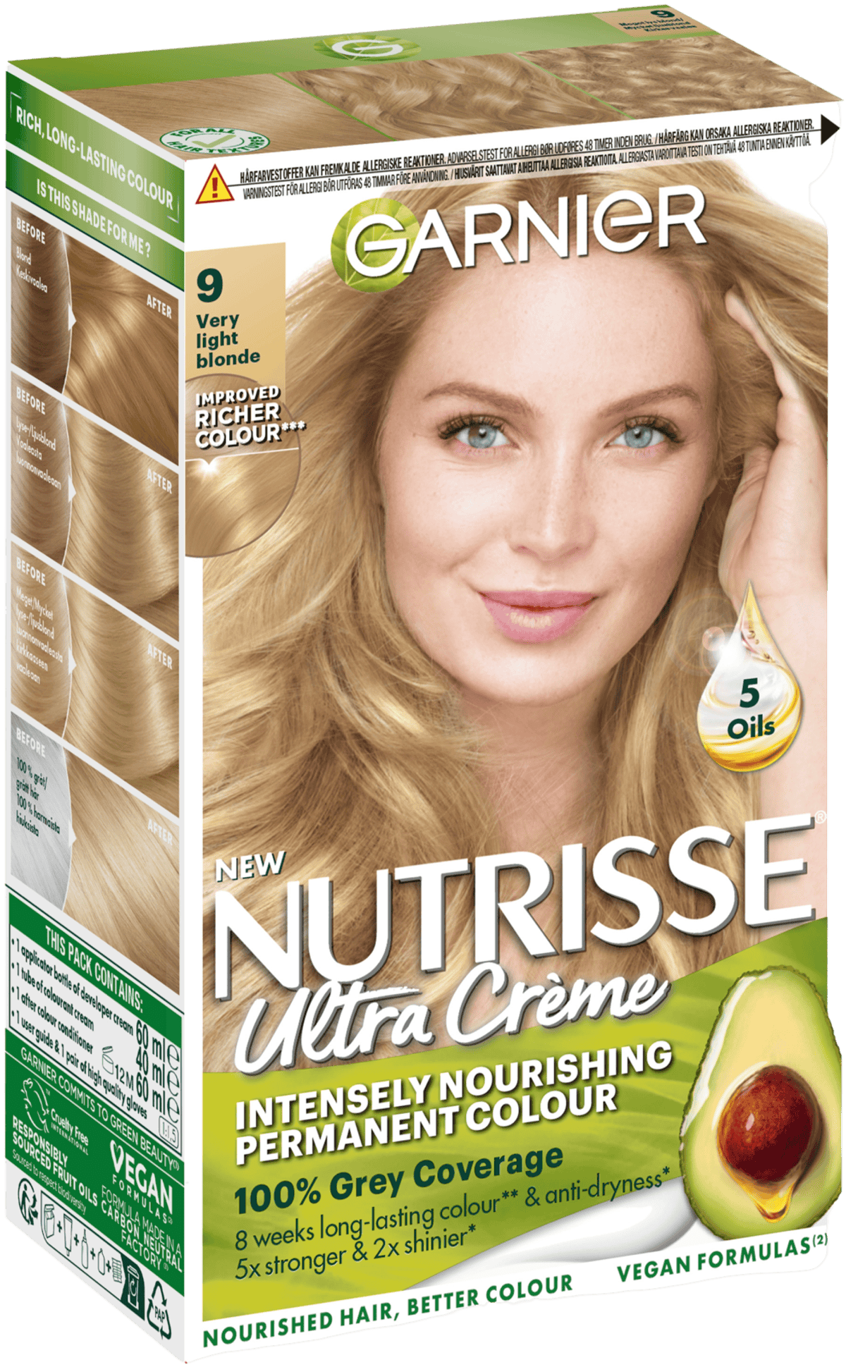 Garnier Nutrisse Ultra Creme 9.0 Very Light Blonde Kirkasvaalea ...
