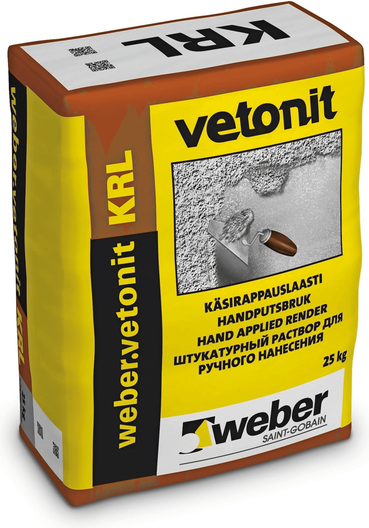 Weber Vetonit KRL 1.5 Käsirappauslaasti pinta 25 kg | Prisma.fi ...