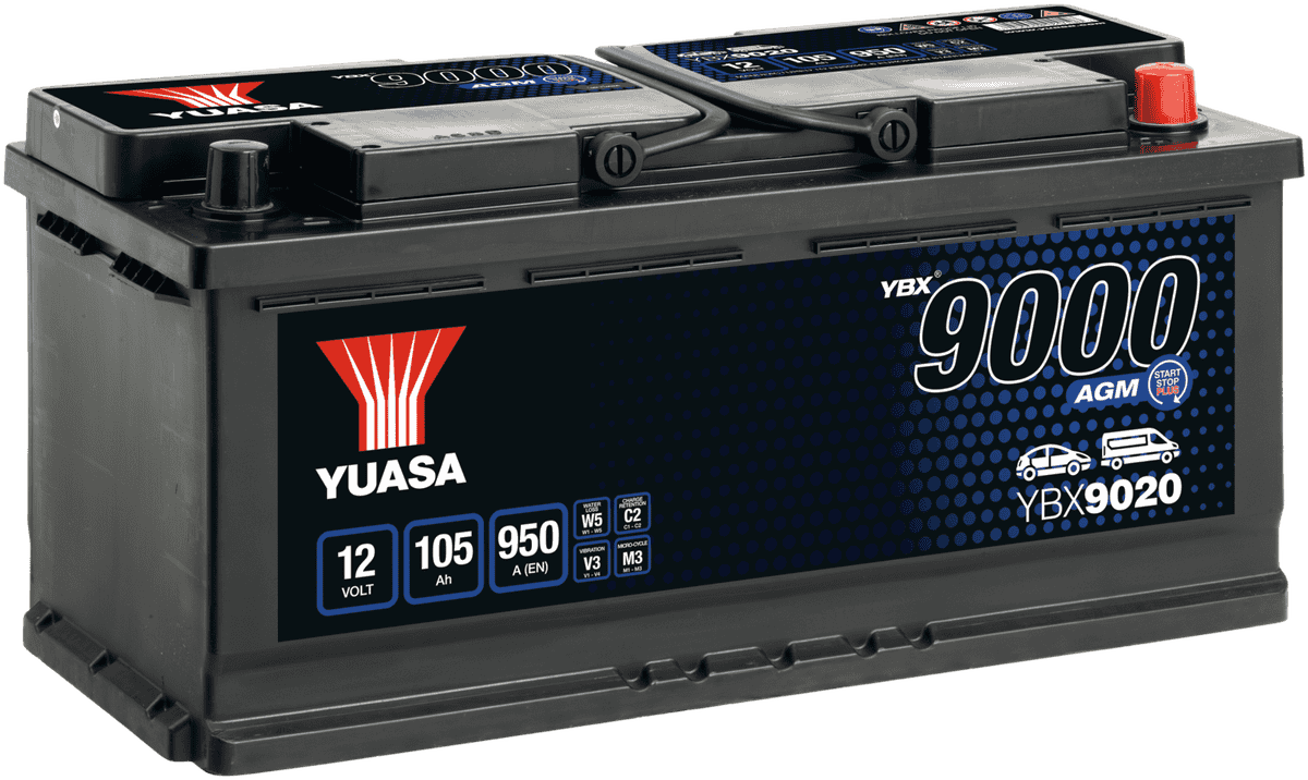 YUASA auton käynnistysakku AGM 105Ah | Prisma.fi-verkkokauppa
