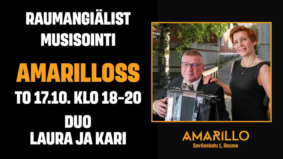 Duo Laura ja Kari Amarillossa 17.10. – Keula