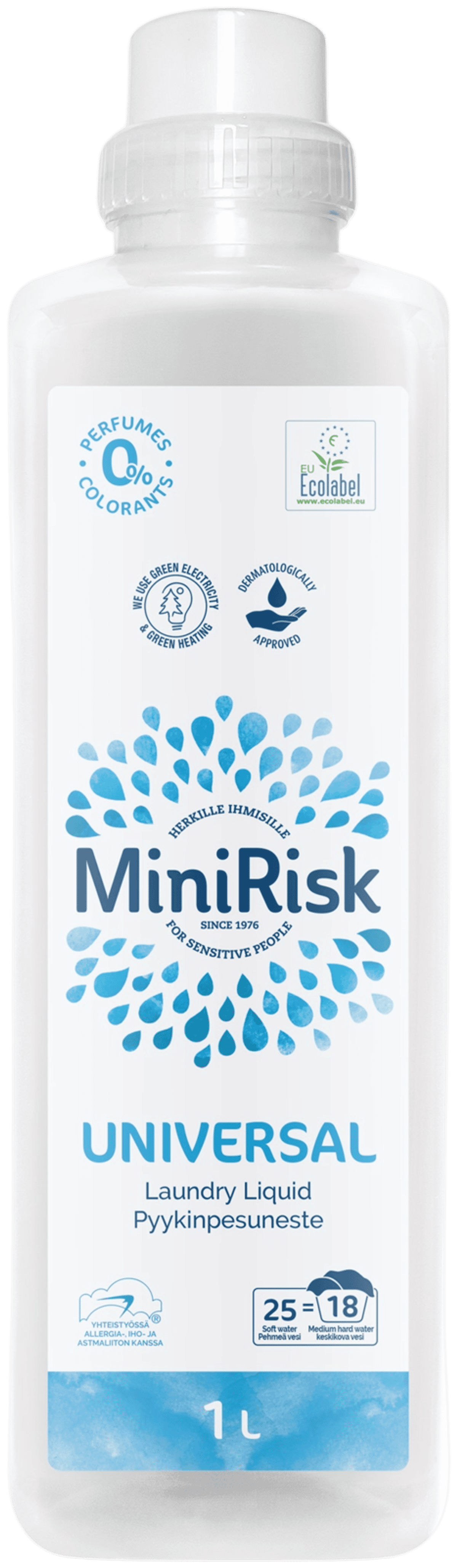 Mini Risk Universal Pyykinpesuneste 1,0L | Prisma verkkokauppa