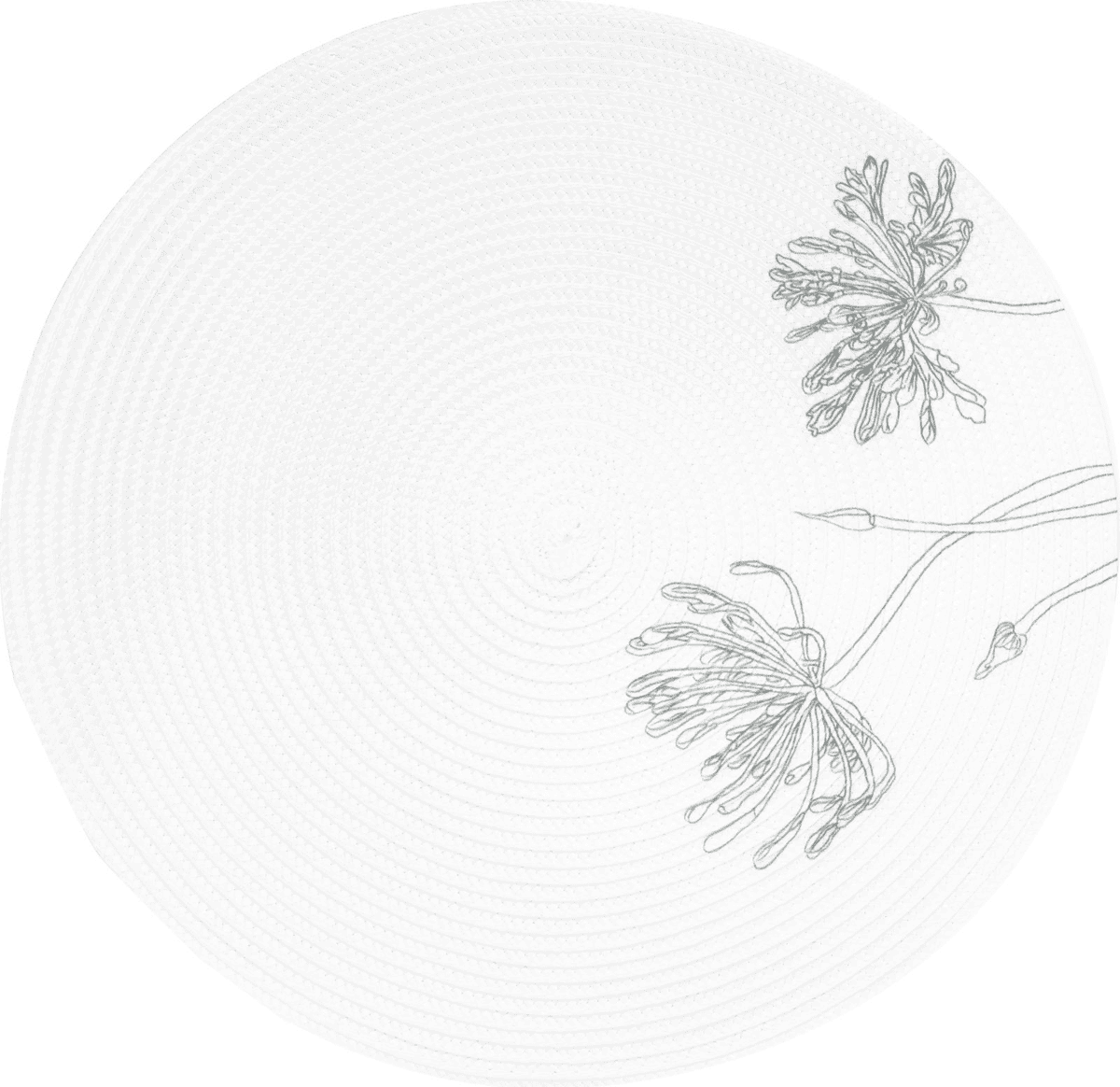 House tabletti pyöreä Helmi 38 cm, valkoinen | Prisma verkkokauppa