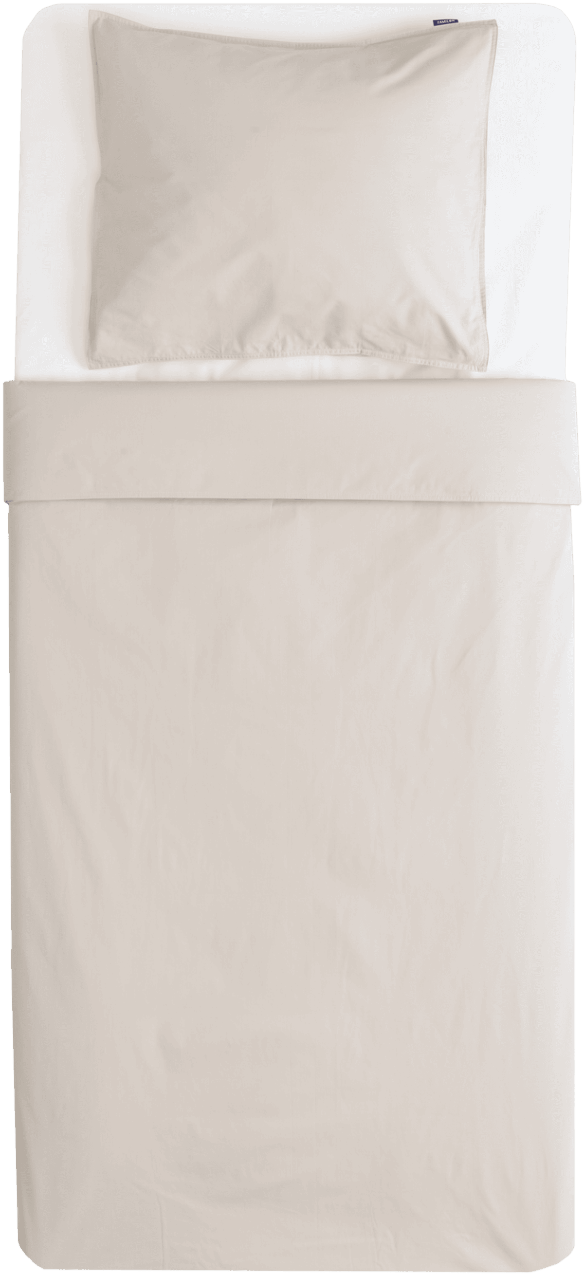 Familon pussilakanasetti Percale 150x210+50x60 cm greige | Prisma ...