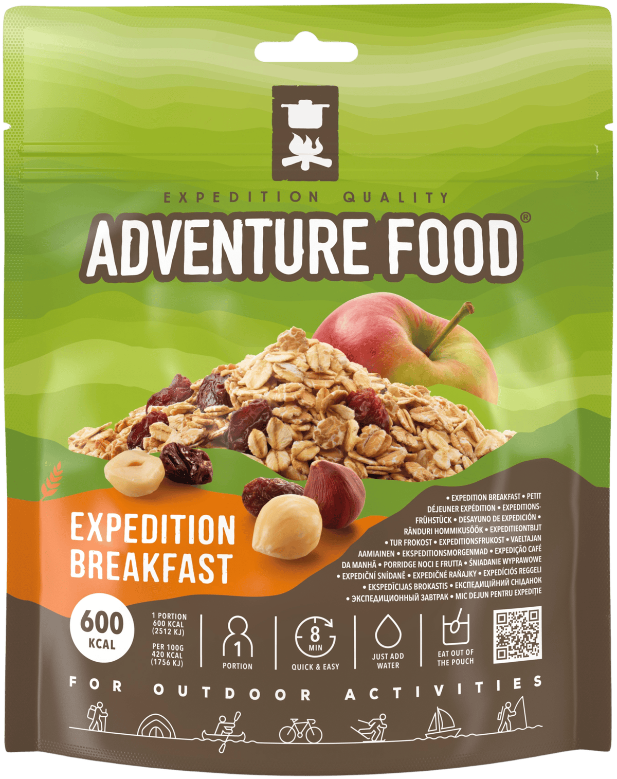 Adventure Food vaeltajan aamiainen, 600 kcal | Prisma verkkokauppa