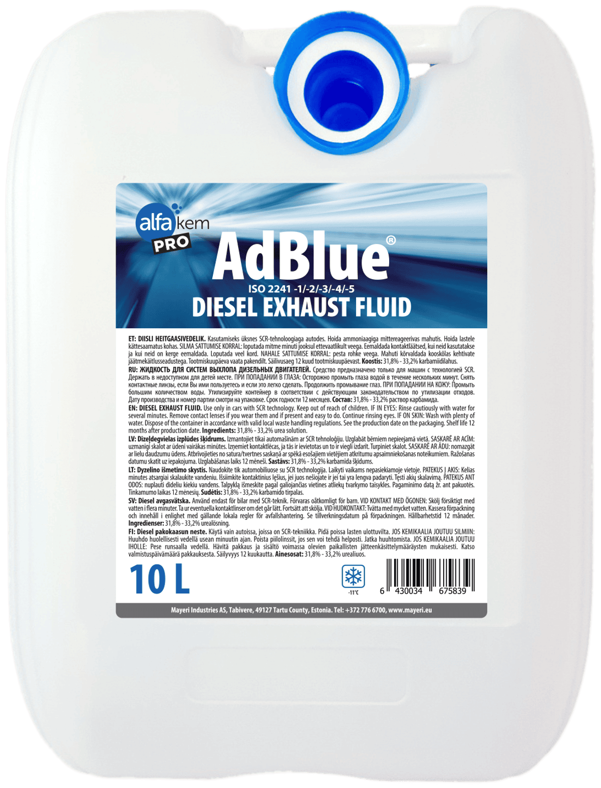 Alfa-Kem AdBlue, 10L | Prisma verkkokauppa