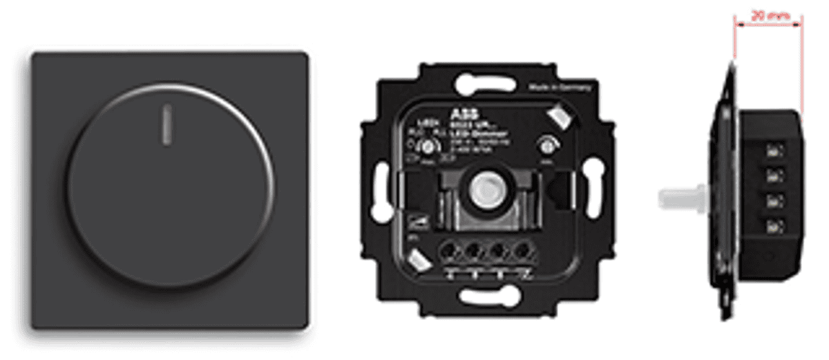 Abb Impressivo valonsäädin 2-400W uppo musta | Prisma verkkokauppa