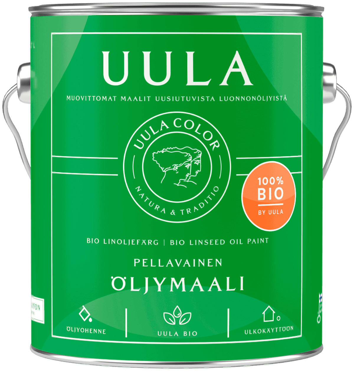 Uula Pellavainen Öljymaali 2,7 l A valkoinen sävytettävissä puolihimmeä ...