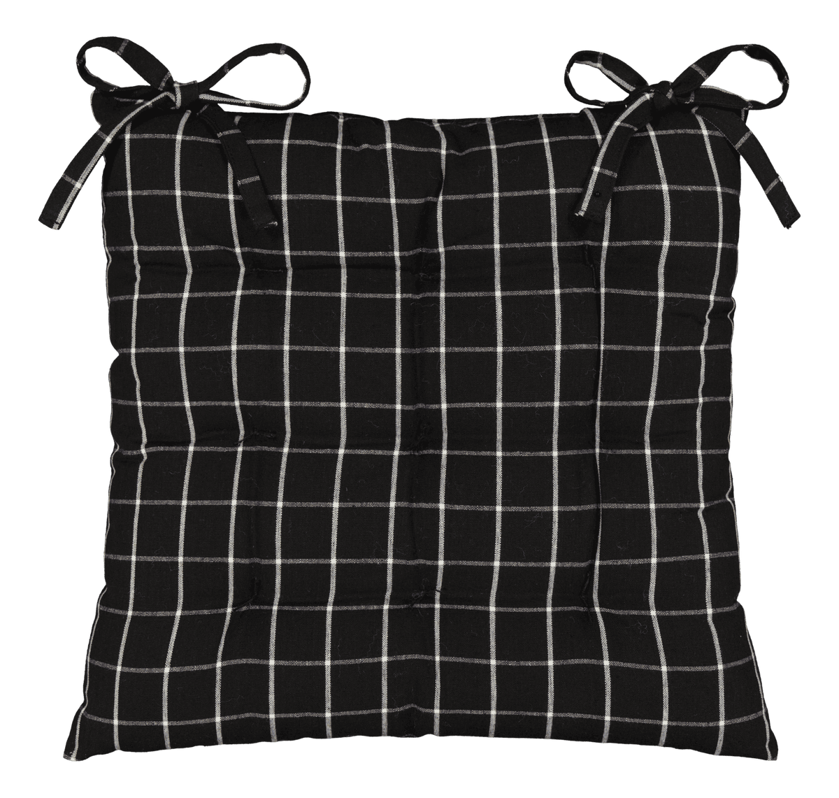 House istuintyyny Ruutu 40x40 cm musta-valkoinen | Prisma verkkokauppa