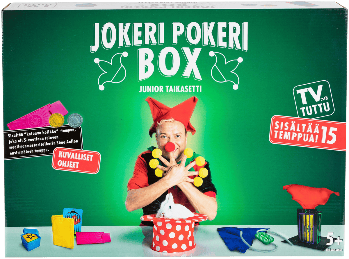 Jokeri Pokeri Box Junior taikasetti 15 temppua | Prisma verkkokauppa