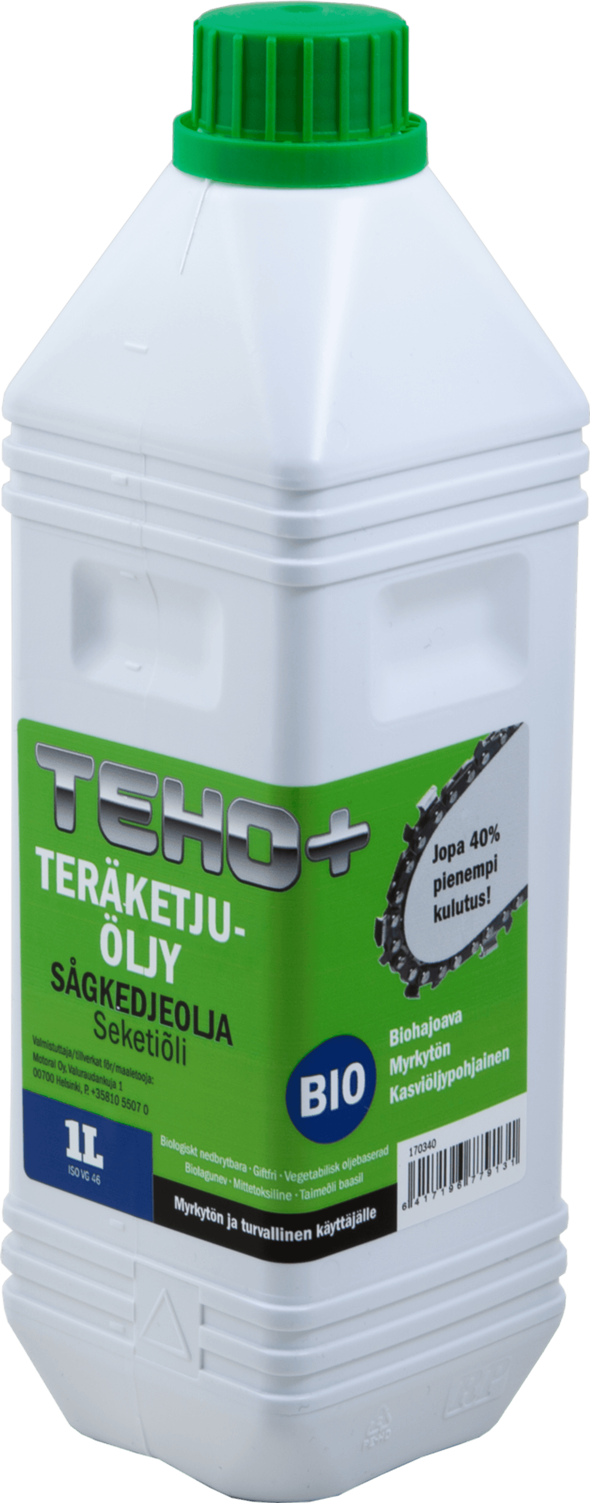 Teho + Bio teräketjuöljy 1 litra | Prisma verkkokauppa