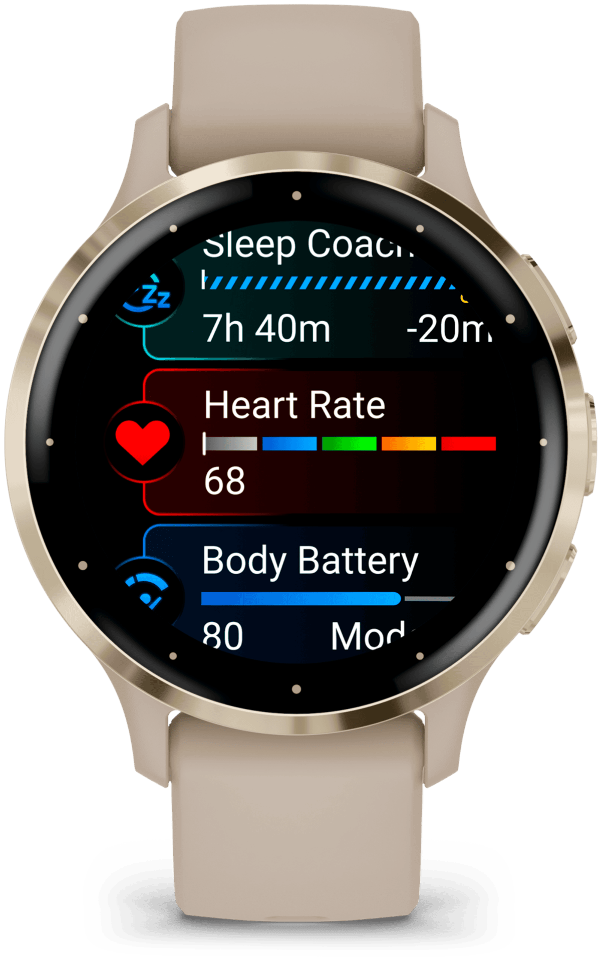 Garmin Venu 3S viileänharmaa ja vaalean kullan värinen kehys | Prisma ...