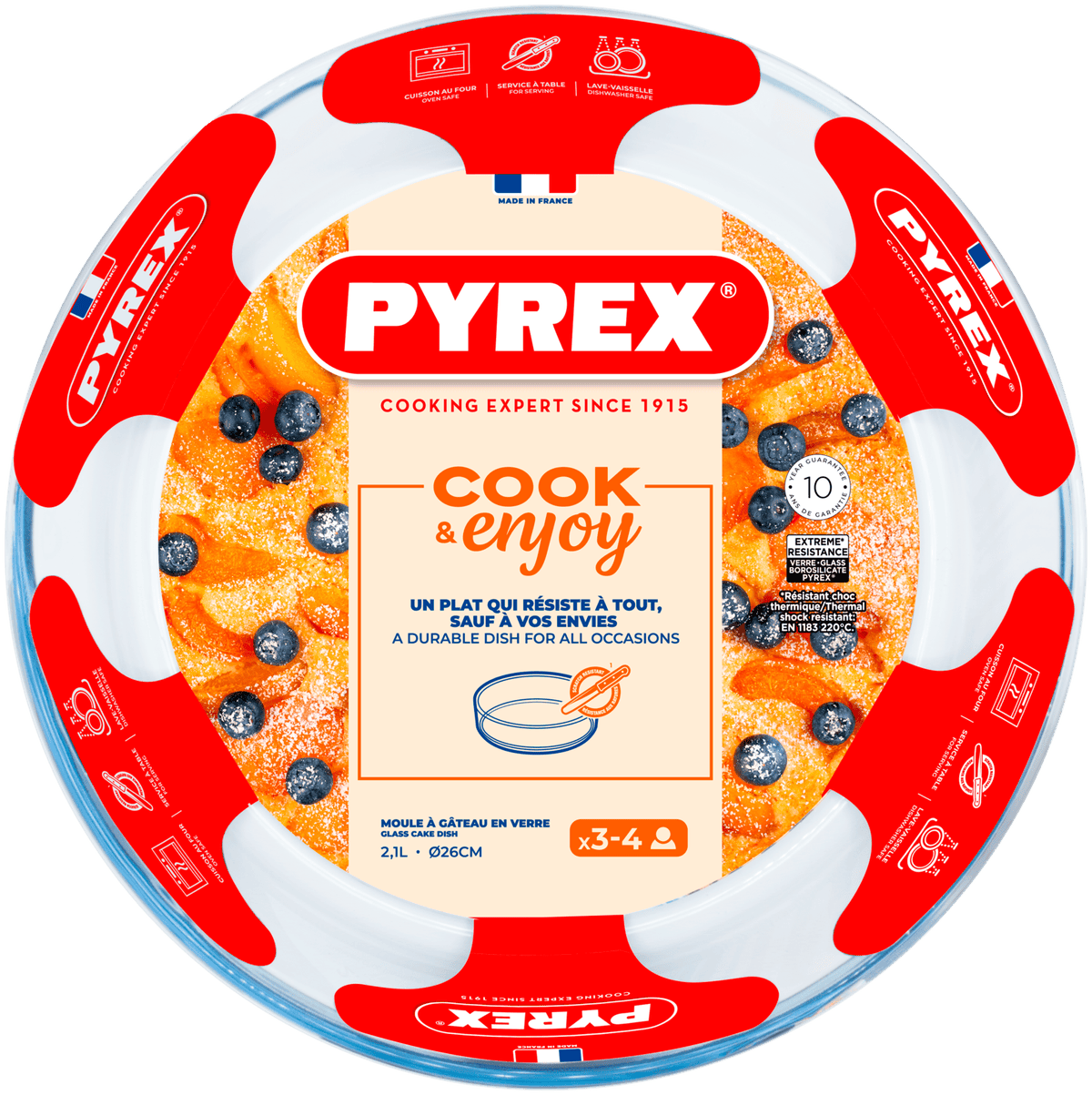 Pyrex Bake & Enjoy piirakkavuoka 26cm | Prisma verkkokauppa