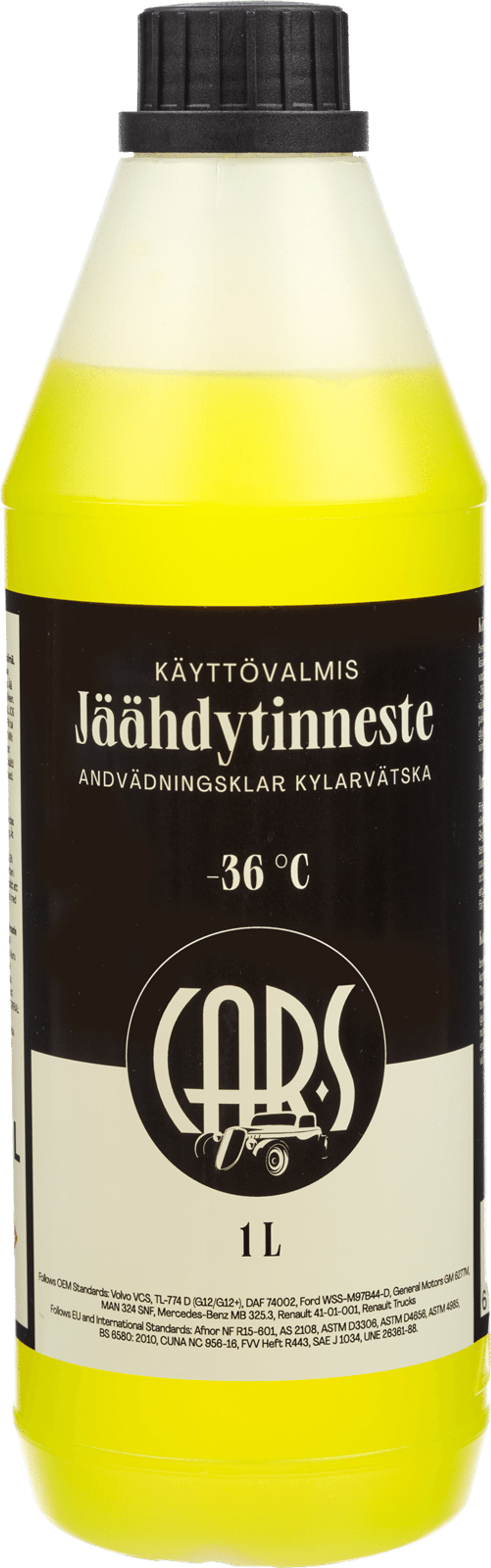 CAR-S Käyttövalmis Jäähdytinneste -36 Keltainen 1L | Prisma verkkokauppa