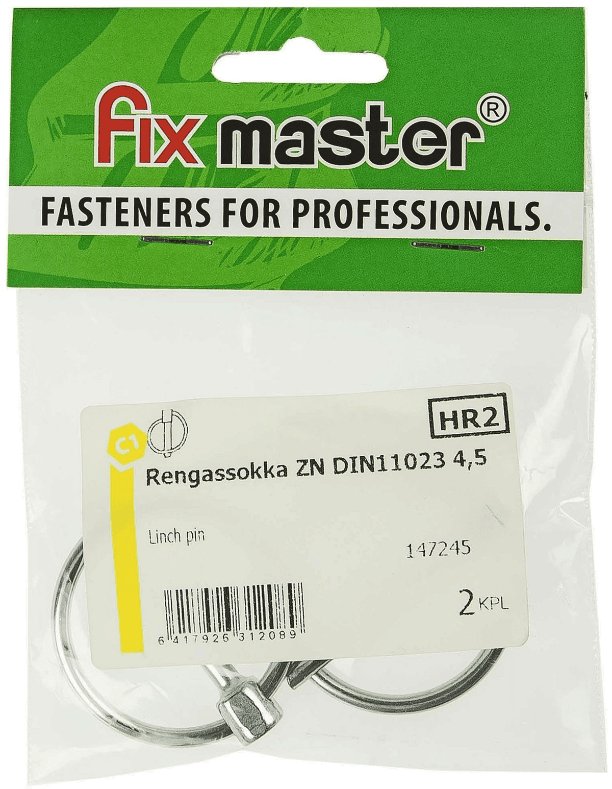 Fix Master rengassokka 4,5mm sinkitty 2kpl | Prisma verkkokauppa