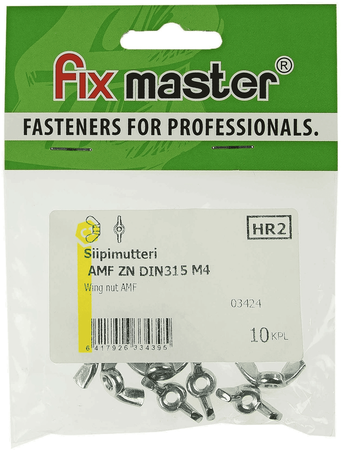 Fix Master siipimutteri M4 sinkitty 10kpl | Prisma verkkokauppa