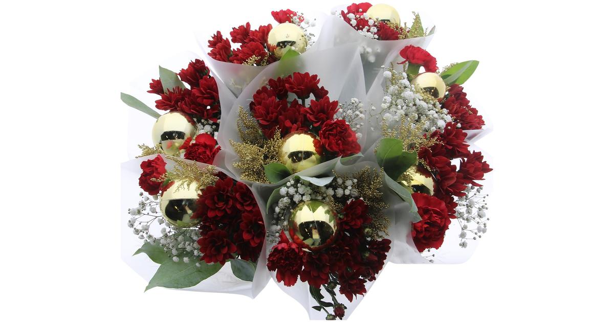 Pieni joulukimppu, monivärinen sekakimppu, 6 oksaa, 50cm | S-kaupat ...