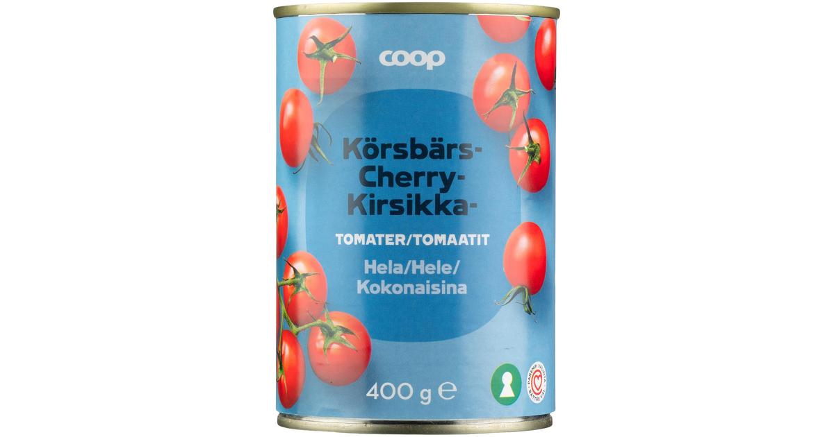 Coop kokonaiset kirsikkatomaatit 400 g | S-kaupat ruoan verkkokauppa