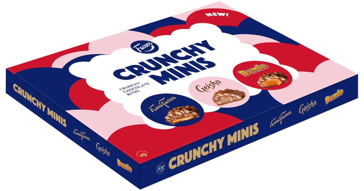 Fazer Crunchy Minis suklaakonvehteja 148g | S-kaupat ruoan verkkokauppa