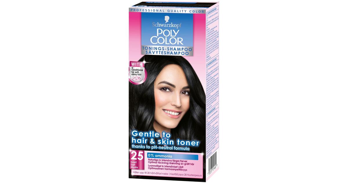 Schwarzkopf Poly Color 25 Musta Sävyteshampoo | S-kaupat ruoan verkkokauppa