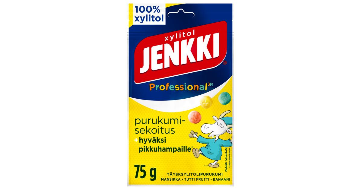Jenkki Professional Purukumisekoitus täysksylitolipurukumi 75g | S ...