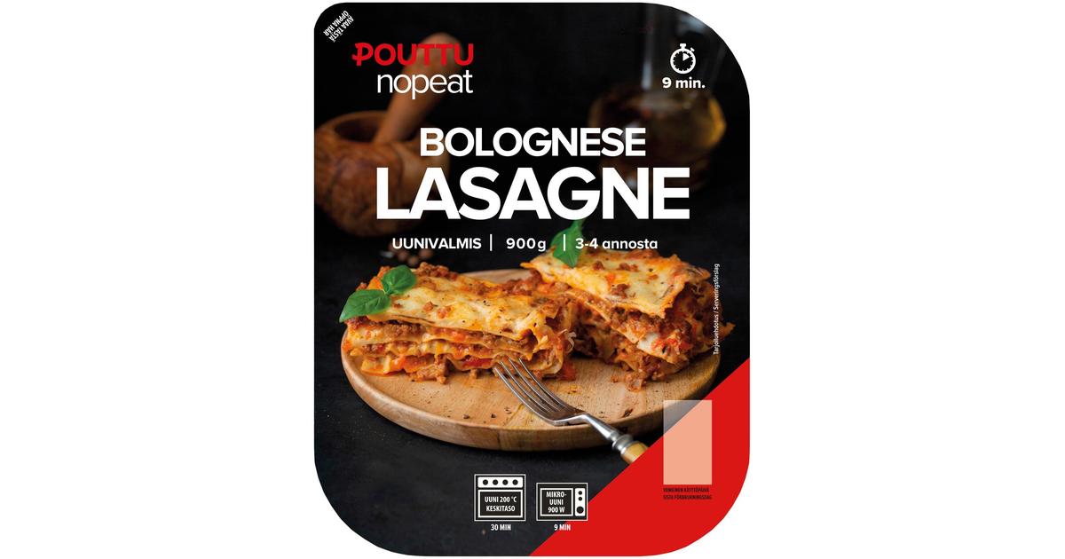 Pouttu Lasagne 900g | S-kaupat ruoan verkkokauppa