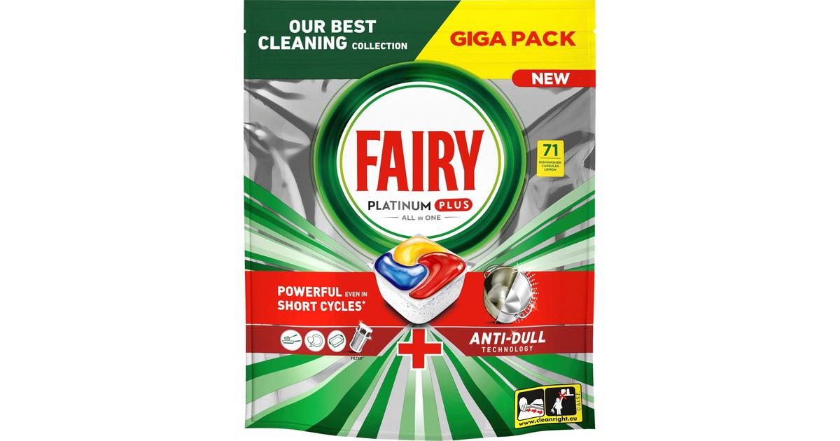 Fairy Platinum Plus All in One Anti-Dull 71kpl konetiskitabletti | S ...