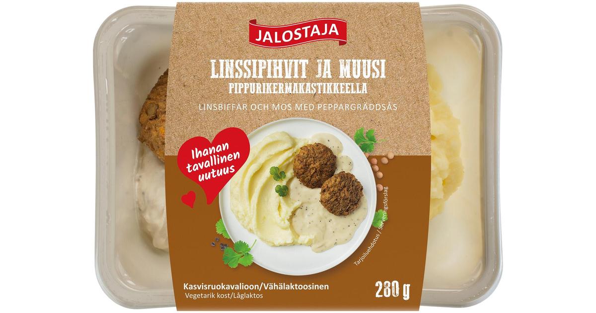 Jalostaja Linssipihvit ja muusi pippurikermakastikkeella 280 g | S-kaupat ruoan verkkokauppa