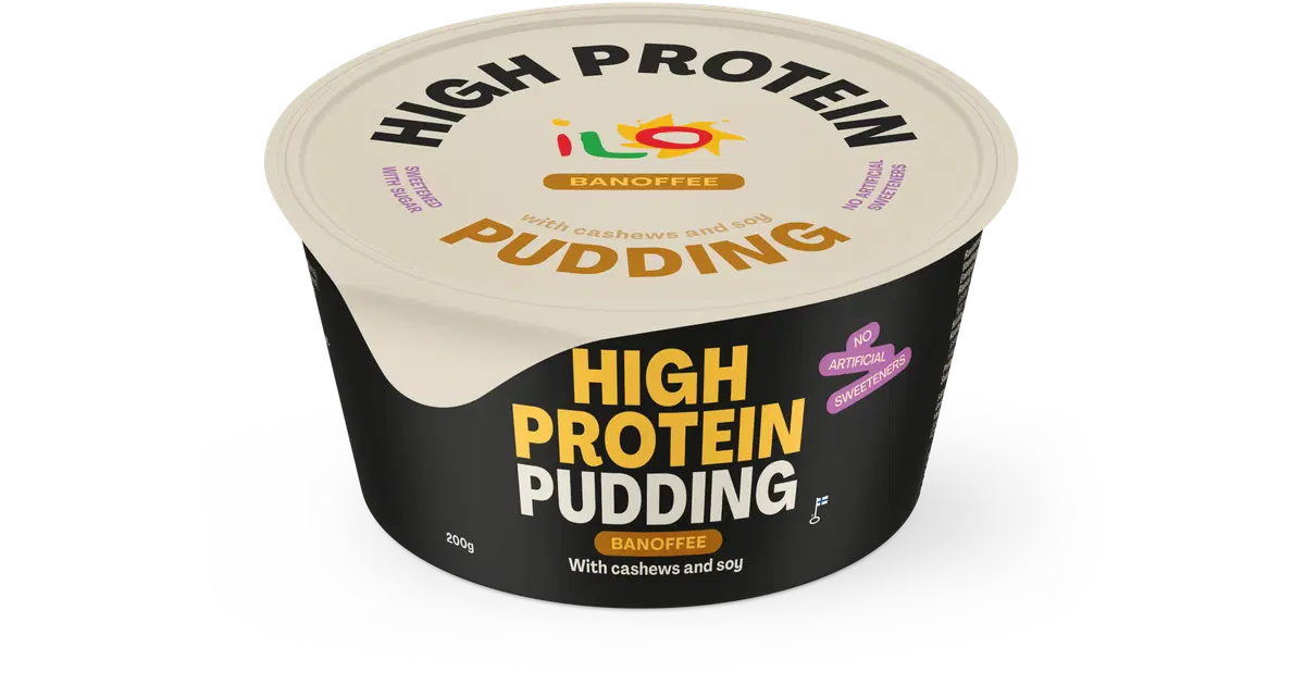 Ilo High protein pudding banoffee 200 g | S-kaupat ruoan verkkokauppa