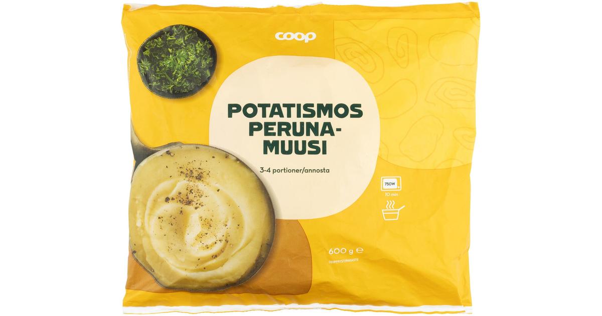 Coop perunamuusi 600 g pakaste | S-kaupat ruoan verkkokauppa