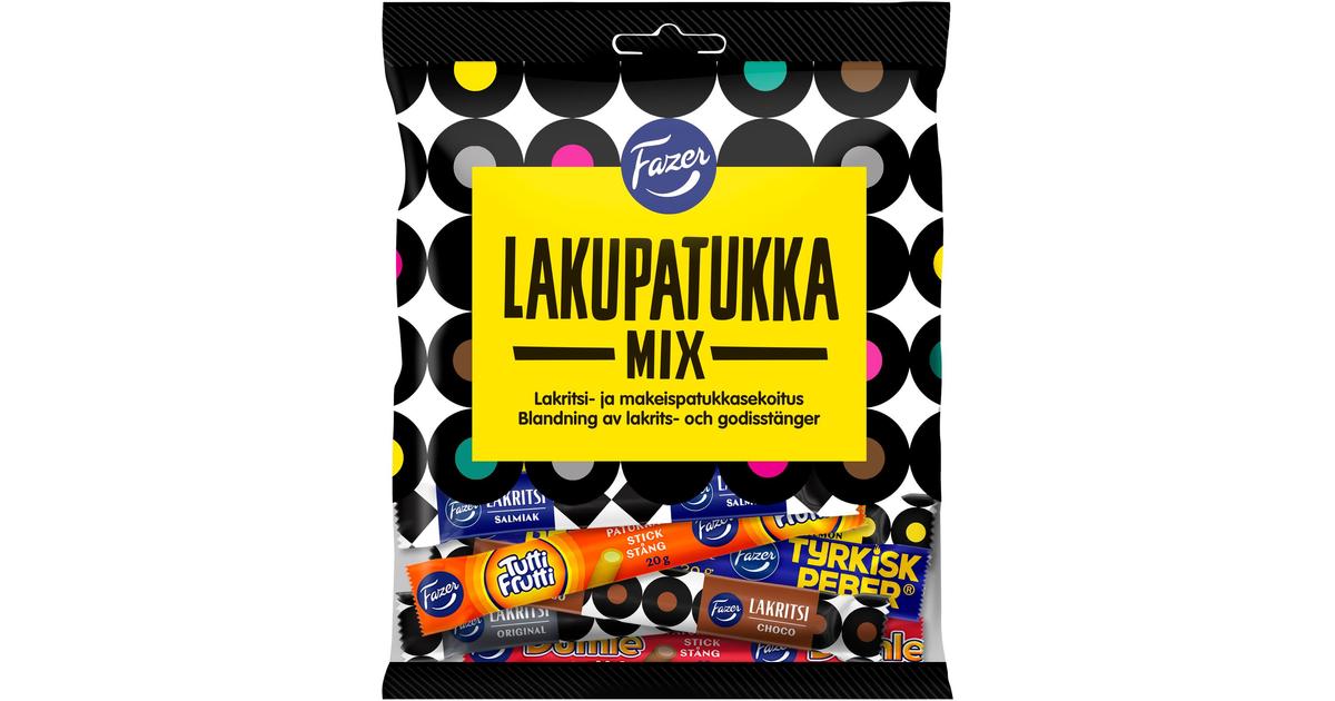 8xFazer Lakupatukka Mix lakritsi- ja karkkipatukka 420g | S-kaupat ruoan verkkokauppa