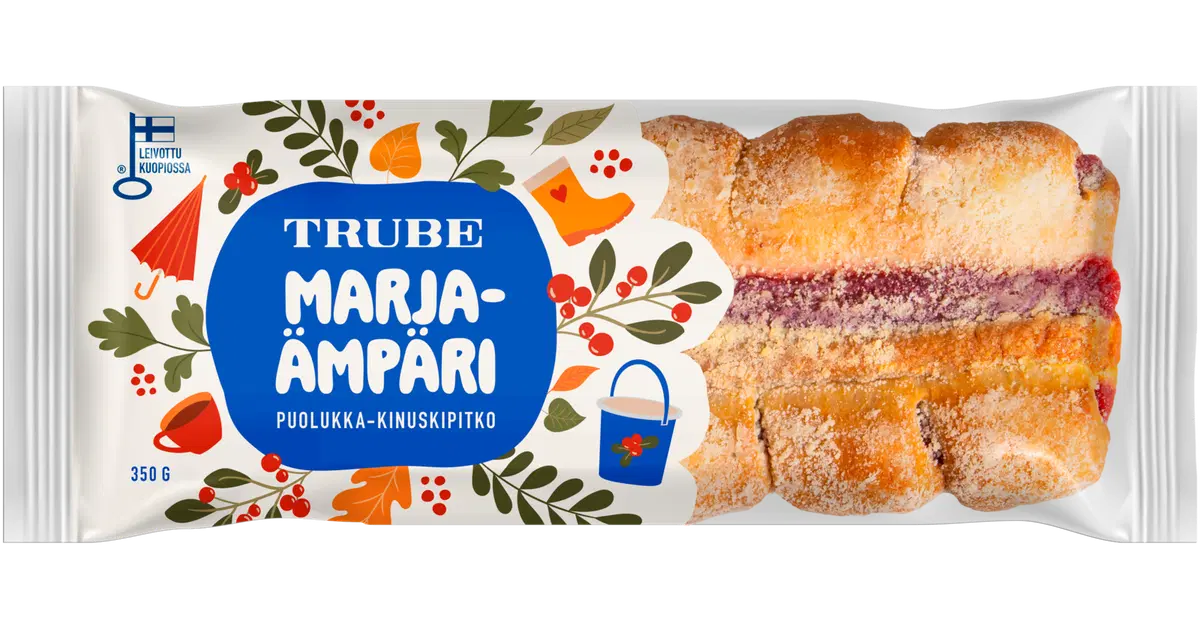 Trube Marjaämpäri Puolukka-kinuskihillopitko 350 g puolukka ...