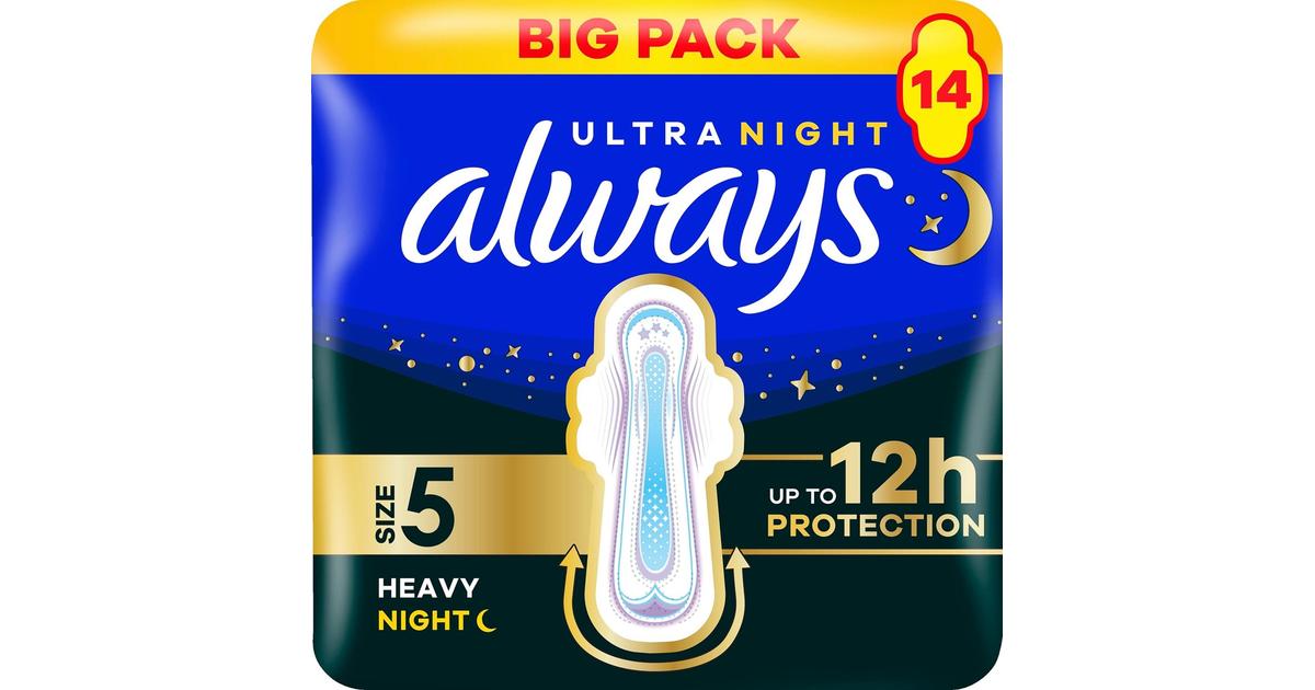 Always Ultra Secure Night Extra S5 with wings terveysside | S-kaupat ...