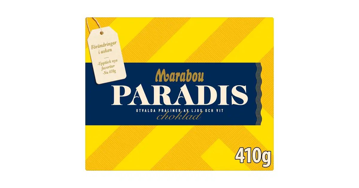 Marabou Paradis kommikarp 410g | Prisma | alati odavad hinnad, telli ...