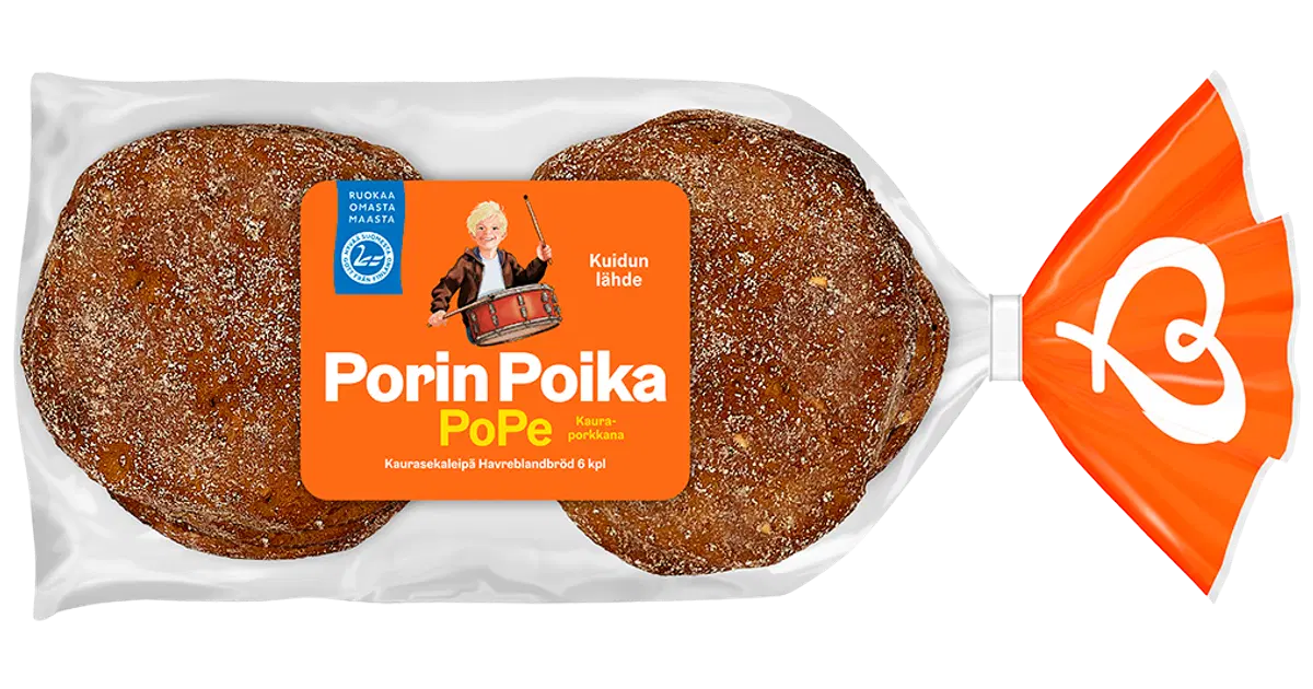 Porin Leipä Porin Poika PoPe 6kpl/420g | S-kaupat ruoan verkkokauppa