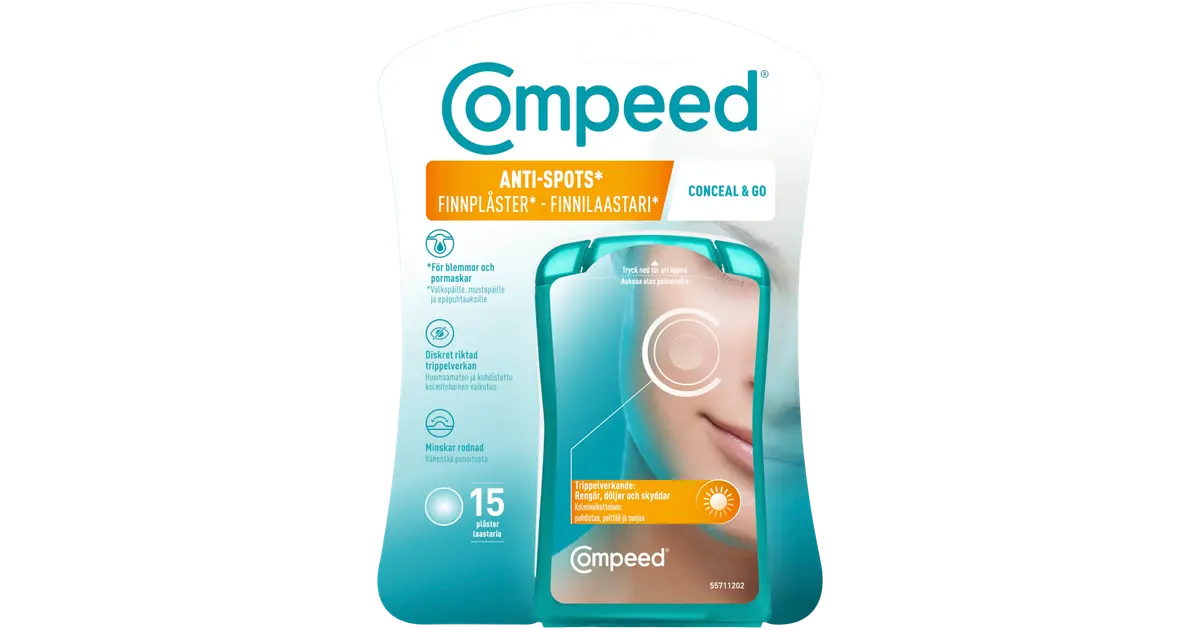 Compeed Conceal & Go Finnilaastari 15 Kpl | S-kaupat ruoan verkkokauppa
