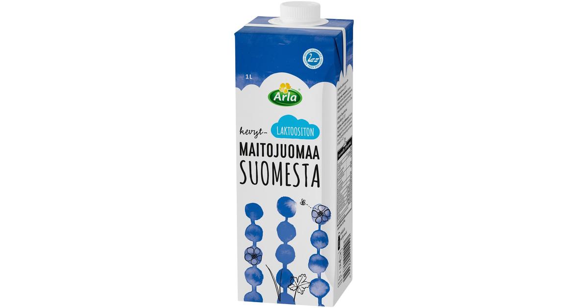 Arla Kevytmaitojuoma 1 L UHT laktoositon Suomesta | S-kaupat ruoan verkkokauppa