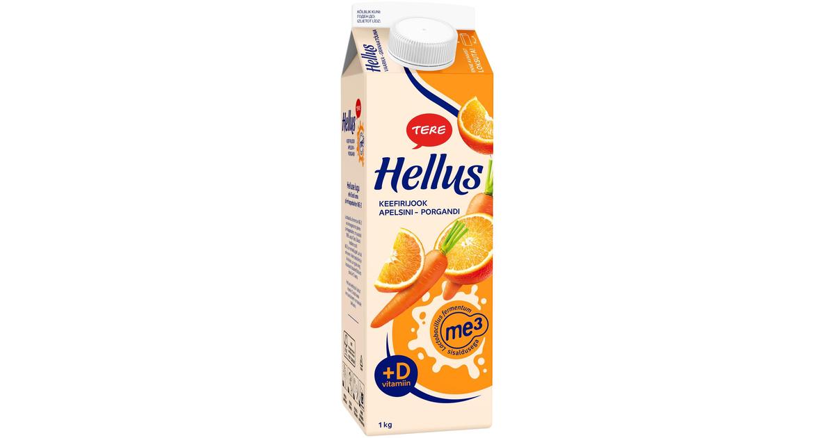 Hellus keefirijook apelsini-porgandi, 1 kg | Prisma | alati odavad ...