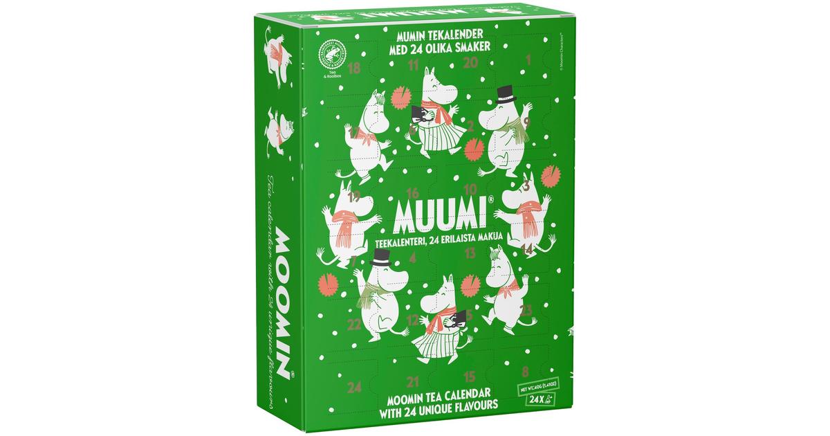 Nordqvist Muumi Teejoulukalenteri RFA 40g | S-kaupat ruoan verkkokauppa