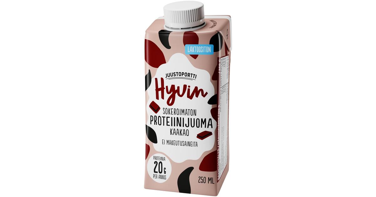 Juustoportti Hyvin proteiinijuoma 250 ml kaakao laktoositon | S-kaupat ruoan verkkokauppa