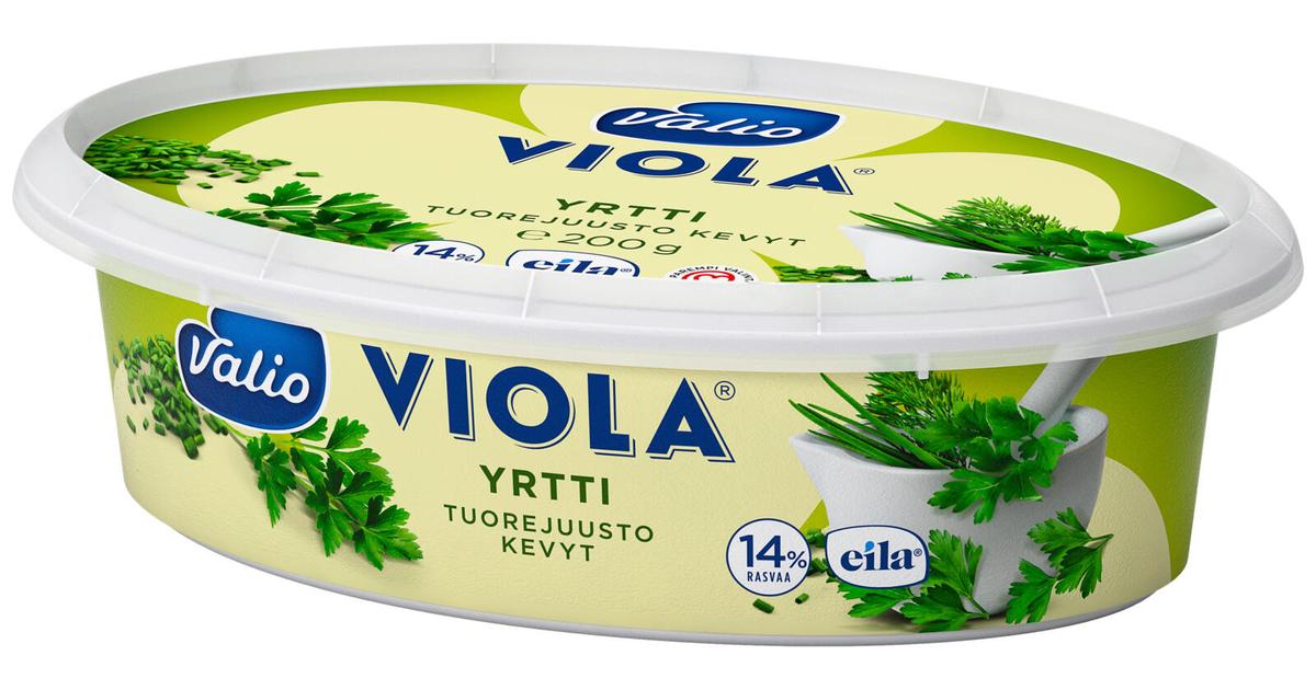 Valio Viola® kevyt e200 g yrtti tuorejuusto laktoositon | S-kaupat ...