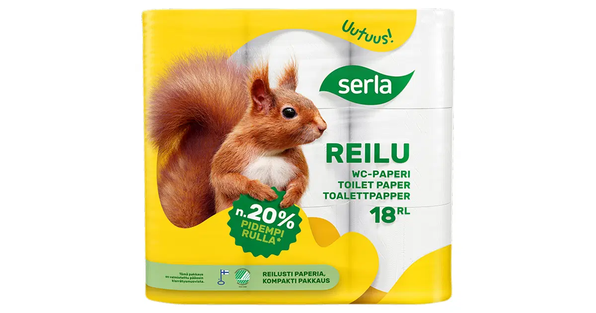 Serla Reilu WC-paperi 18rl | S-kaupat ruoan verkkokauppa