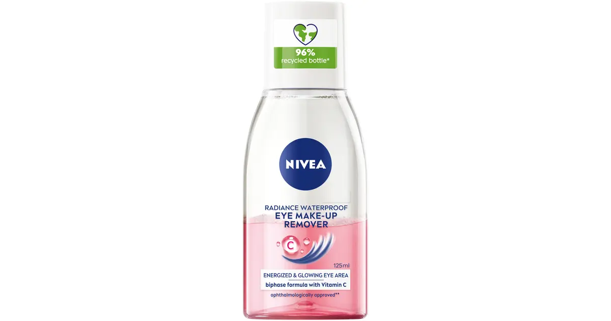 NIVEA 125ml Glow Eye Make-Up Remover -silmämeikinpoistosaine | S-kaupat ...