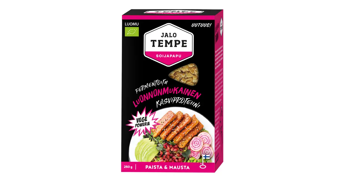 Jalotempe Soijapapu tempe 250g Luomu | S-kaupat ruoan verkkokauppa