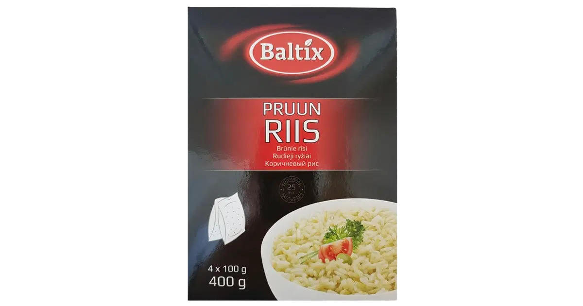 Baltix pruun riis 4 x 100 g | Prisma | alati odavad hinnad, telli kaup ...