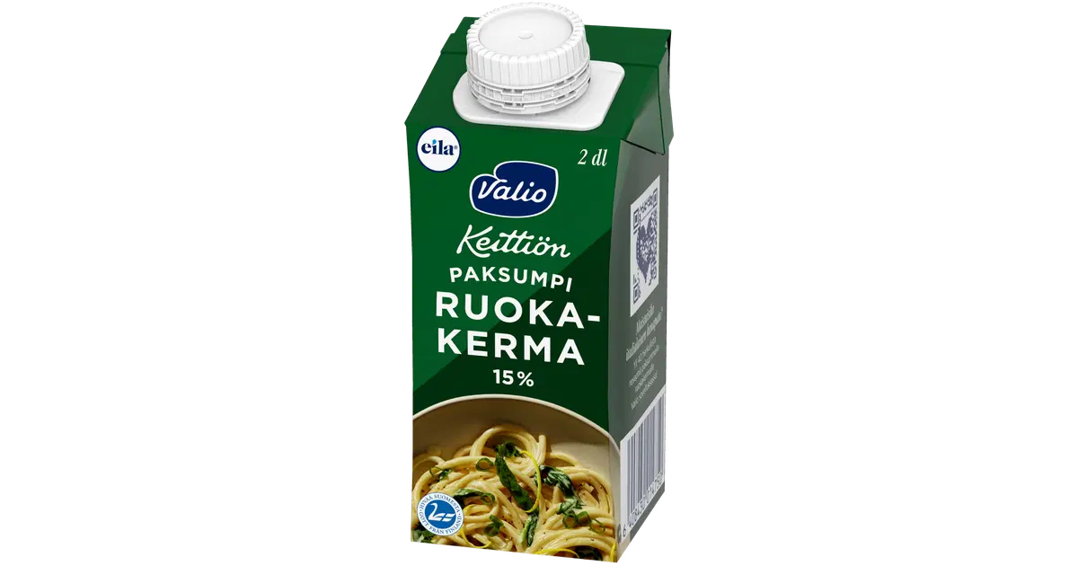 Valio Keittiön paksumpi ruokakerma 15 % UHT laktoositon 2 dl | S-kaupat ...
