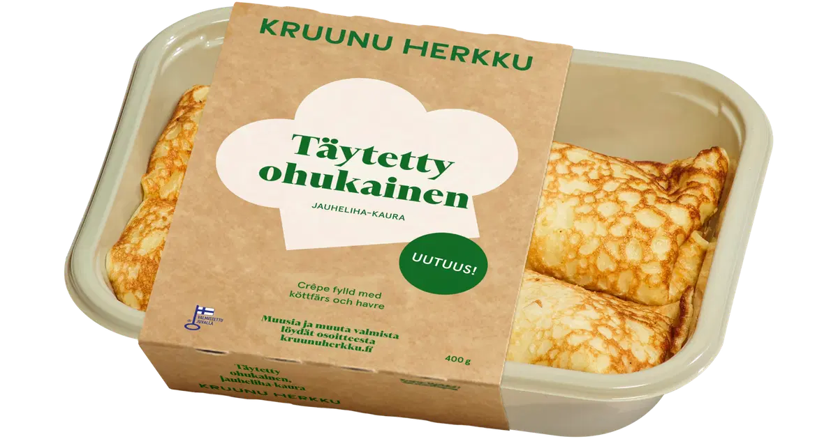 Kruunu Herkku Täytetty ohukainen jauheliha-kaura 400g | S-kaupat ruoan ...