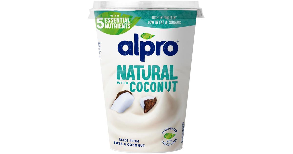 Alpro Hapatettu soijavalmiste, kookos 400g | S-kaupat ruoan verkkokauppa