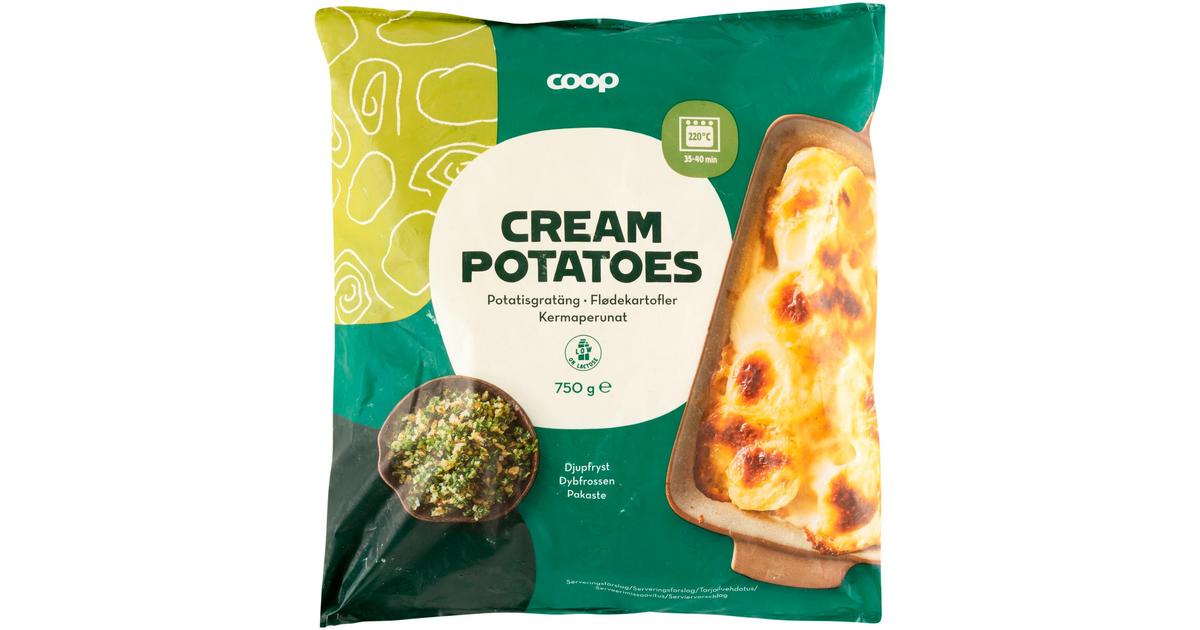 Coop blanšeeritud kartuliviilud koorekastmes 750g | Prisma | alati odavad hinnad, telli kaup ...