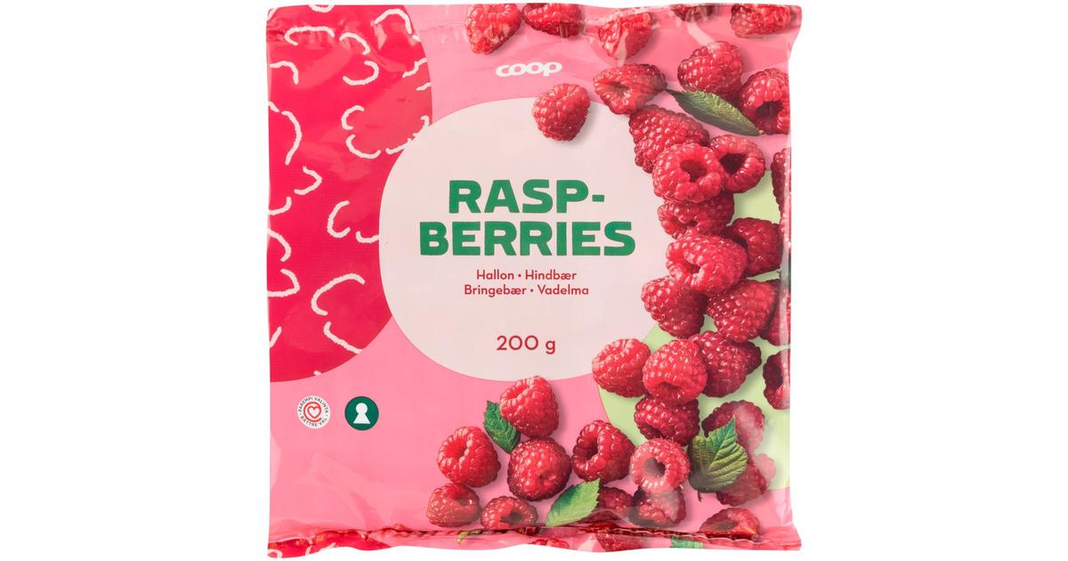 Coop vadelma 200 g pakaste | S-kaupat ruoan verkkokauppa
