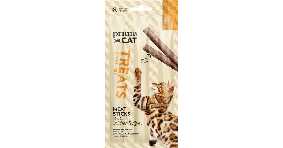 PrimaCat Meat Stick kana-maksa 15 g | S-kaupat ruoan verkkokauppa